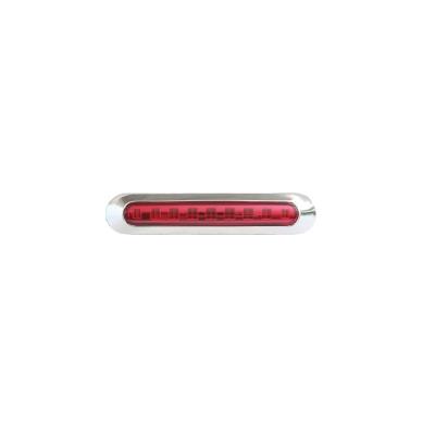 China Waterproof Rate IP67 Clearance Marker Lights 170x34x15mm PC+PP+Chrome Bracket for sale