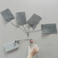 China Warming Electric Rechargeable Heating Pad For Textile Industry for sale