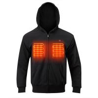 China Black High Visibility Electric Heated Jacket Polyester S-3XL for sale