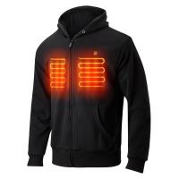 China Black High Visibility Electric Heated Jacket Polyester S-3XL for sale