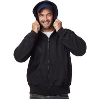 China Black High Visibility Electric Heated Jacket Polyester S-3XL for sale