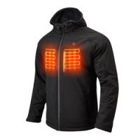 China Black High Visibility Electric Heated Jacket Polyester S-3XL for sale