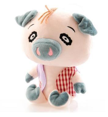 China animal plush toy with detachable silicone pacifiers for sale