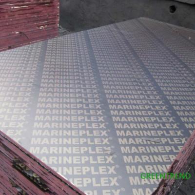 China Black WBP glue Poplar Core  film faced plywood  for Construction formwork from Greentrend for sale