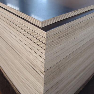 China Construction use 18mm phenolic faced plywood black film faced plywood for sale