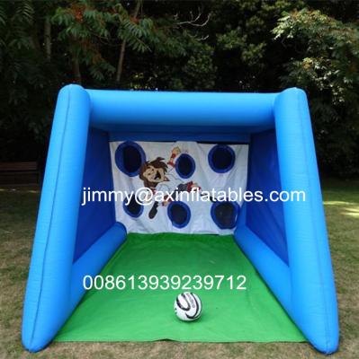 China Popular Outdoor Inflatable Football Shoot Games, Backyard Inflatable Soccer Goal Game For Sale for sale
