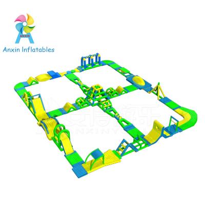 China New Adults Lake Inflatable Water Park On Water, Open Sea Floating Water Obstacle Course For Sale for sale
