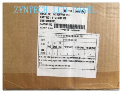 Cina Banda verticale LCD del pannello M240HW02 V.7 RGB del monitor di intensità del colore 16.7M FHD AUO in vendita