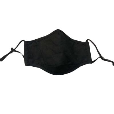 China Fashion Washable Men Women Reusable Cotton Breathable Unisex Black Dust Face Mask for sale