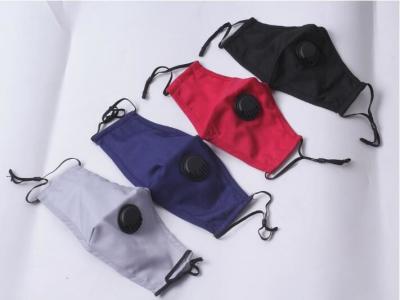 China PM2.5 Anti Dust 3Layers Cotton Active Carbon Filter Face Mask With Valve for sale