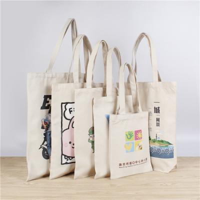 China Cotton fabric handle bags custom logo canvas pouch for sale