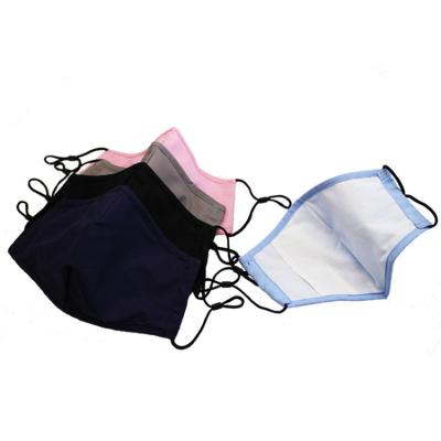 China Custom Embroidery printing logo cotton facemask with filter dustproof face mask for sale