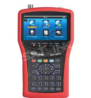 China Original HD WS 6979 Satellite Finder DVB-S+ DVB-T Combo 4.3 Inch Display for sale