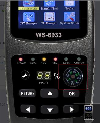 China Original HD MPEG-4 Satlink Satellite Finder Meter WS 6933  High Definition for sale