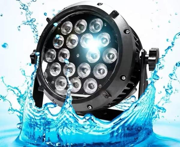 RGBW Disco LED Par Can Stage Waterproof Lights 18*10W With Long Working Time