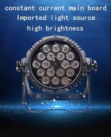RGBW Disco LED Par Can Stage Waterproof Lights 18*10W With Long Working Time