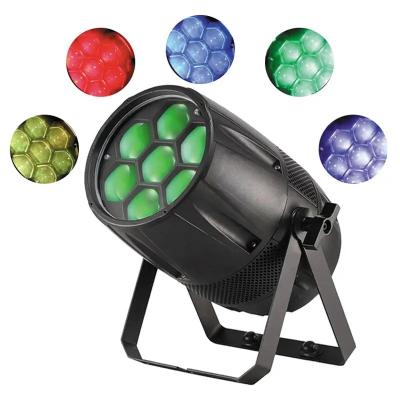 100lm/w Lamp Luminous Efficiency RGBWA DMX Par Light for Controlled Stage Lighting