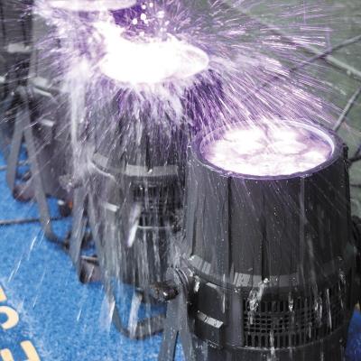 China 100lm/w Lamp Luminous Efficiency RGBWA DMX Par Light for Controlled Stage Lighting for sale