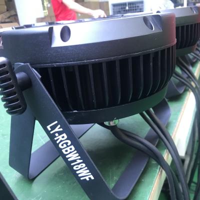 China RGBW LED Stage Effect Par Light met Schild voor Party Show Event Hoger DMX Optioneel Te koop