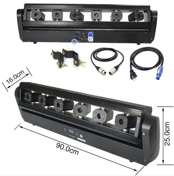 Quality KTV 6 Eye Laser Stage Light Nightclub Disco Led Beam Moving Head Light Dj for sale