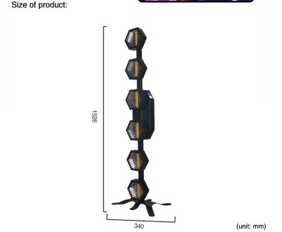 중국 디제이 디스코 파티 바 클럽 무대 효과 리모컨 DMX512 LED 레트로 라이트와 함께 판매용