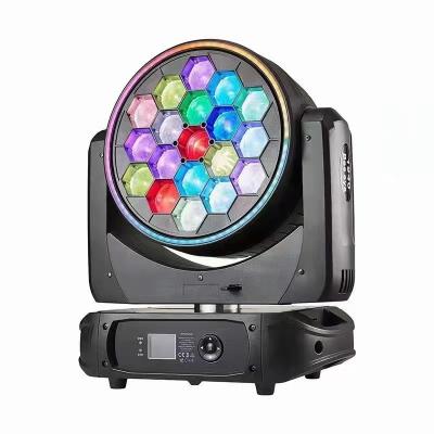 Cina Big Bee Eyes LED Moving Head Beam Light 19pcs 50000 ore di vita di lavoro per DJ in vendita
