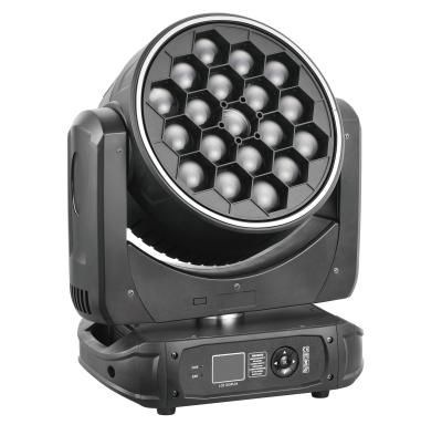Cina Big Bee Eyes LED Moving Head Beam Light 19pcs 50000 ore di vita di lavoro per DJ in vendita