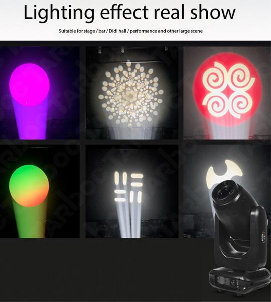 200W 3in1 LED Moving Head Beam Light RGBW For Event Show Bar Club Wedding Hall 540/270 Degree IP22