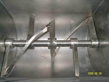 Cina scanalatura 500L bagnata/processo 2150×860×1560mm di punto dell'impastatrice della polvere una in vendita
