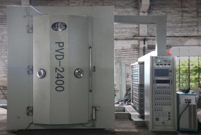 China Ceramics Plastic Cutlery Vacuum Metalizing Machine / Vacuum PVD Coating Machine For Plastic Spoons And Forks for sale