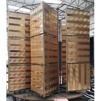 Cina Macchina di rivestimento su misura di vuoto di dimensione PVD della camera per la piastrella di ceramica e l'acciaio inossidabile in vendita