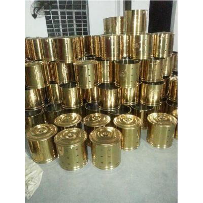China Stainless Steel Bucket Artwork PVD Vacuum Titanium Nitride Coating Machine For Golden Color for sale