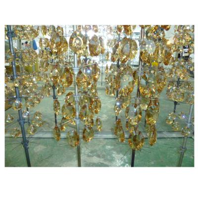 Cina Alta macchina di rivestimento di vetro di deposito di vuoto del cristallo PVD della cristalleria di velocità per colore dell'oro in vendita