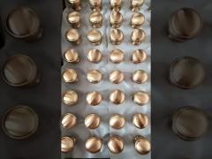 Máquina de revestimento Titanium durável do nitreto do punho PVD do fechamento do botão de porta da eficiência elevada para a cor do preto do ouro de Rosa do ouro