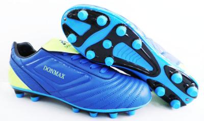 China Bright Blue Natural Ground Men Indoor Soccer Shoes 41# - 46# for sale
