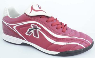 China Red / White Cleats Indoor Outdoor Running Football Turf Shoes for Men / Women / Children for sale