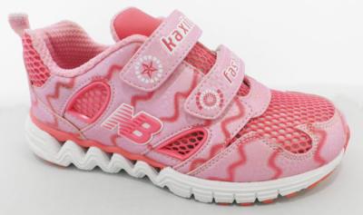 China Pink Sketcher Sport Shoes  , Breathable Kids Natural Sport Shoes for sale