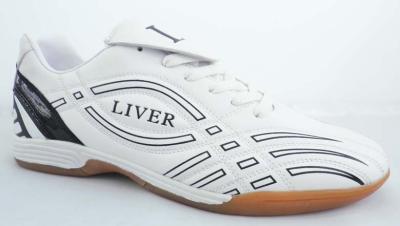 China Mesh / PU Customized Indoor Soccer Shoes Soft Ground with Rubber Sole for sale