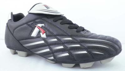 China Black Famous Brand Mens Soccer Cleats with UK size 7.5 - 13.5 for sale