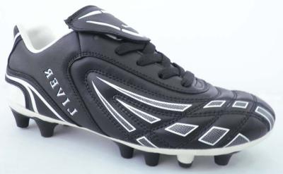 China Custom Made Mens Football Boots black for world cup , Rubber Sole for sale