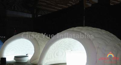 China LED PVC Tarpaulin Inflatable Dome Tent for outdoor exibition for sale