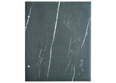 China Folha de mármore preta da membrana do PVC do resíduo metálico do efeito para portas da membrana do MDF à venda