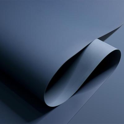 China Dark Blue PVC Decorative Film 0.20mm Thickness Waterproof Free Finger Print for sale