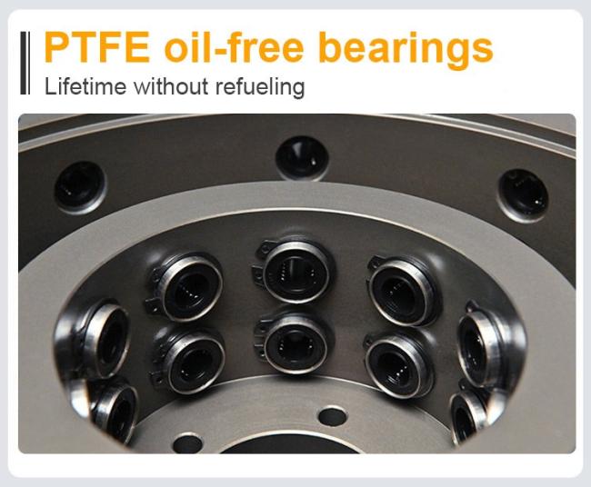 PTFE oil-free bearings Lifetime without refueling