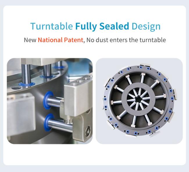 Turntable Fully Sealed Design New National Patent, No dust enters the turntable