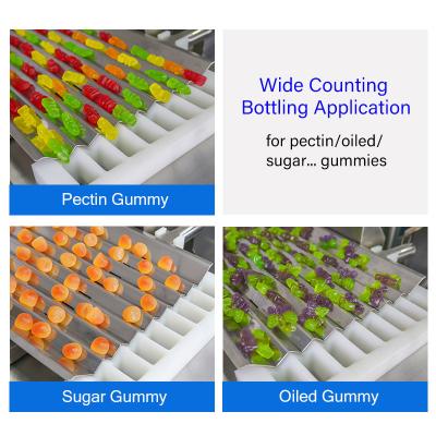 Cina Macchina di conteggio gommosa Sugar Pectin Oiled Candy imbottigliante di riempimento d'imballaggio automatico in vendita