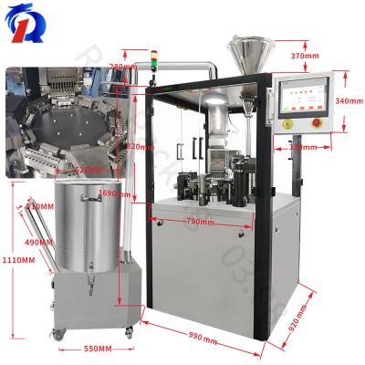 China Máquina de llenado de cápsulas de gránulos farmacéuticos de acero inoxidable 1500pcs/Min NJP en venta