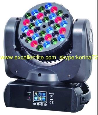Cina Luce LCD variopinta del carrello dello schermo LED del CREE RGBW del fascio 36*3W per le nozze di manifestazione della fase del club della discoteca in vendita