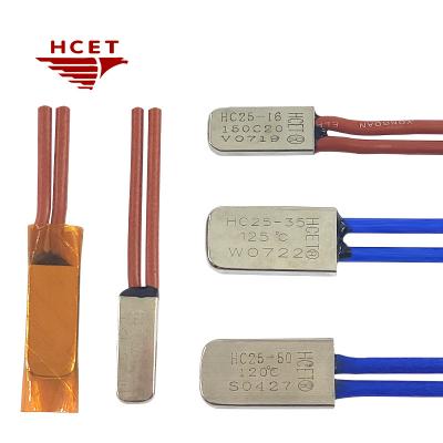 China Customized 25A Bimetal Thermal Cutoff Switch 70℃-160C Temperature Range for sale