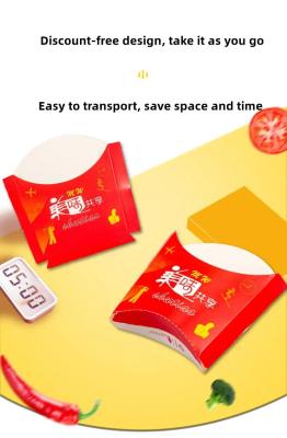 Cina Pizza ecologica pasta di patatine fritte scatole da porta via confezionamento alimentare ODM in vendita